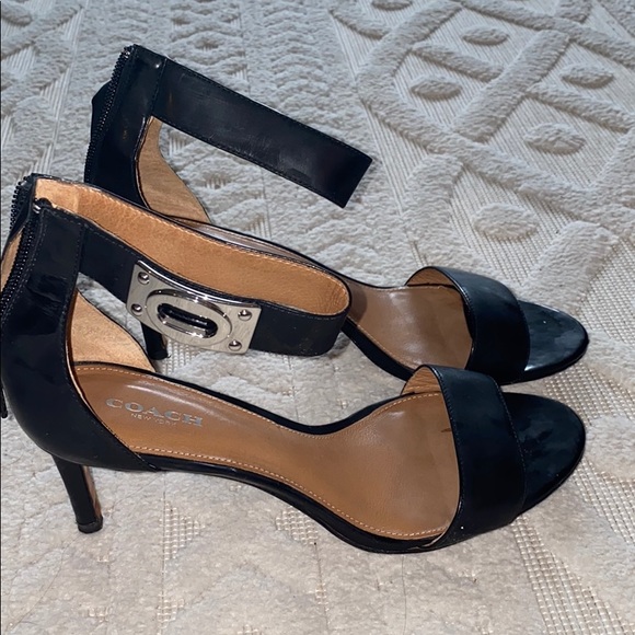 Coach | Shoes | Coach Heels With Ankle Strap | Poshmark